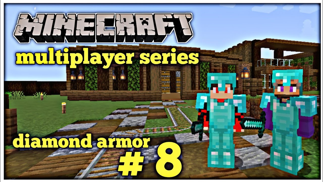| full diamond armor and tools | multiplayer series | funny gameplay😂 ...
