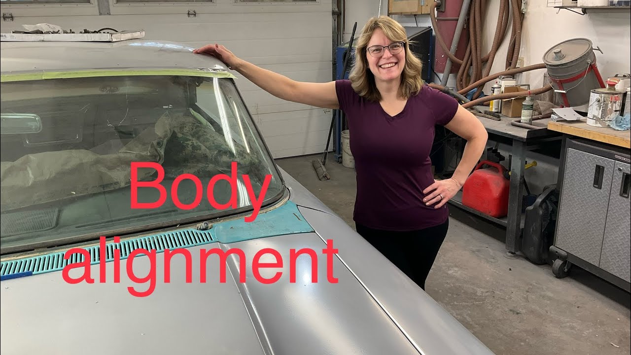 1964 Galaxie build 24. Hood installation and body panel alignment ...