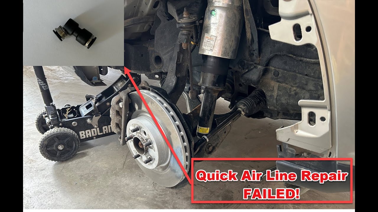 Replacing An Air Line, Sway Bar End Links and Tie Rods On A 2011 Land ...