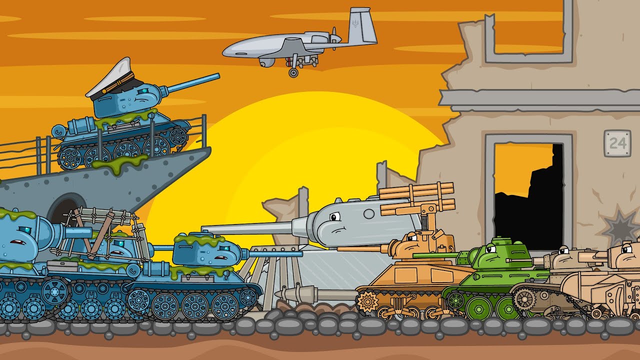 Zombie Hordes Attack | Cartoons about Tanks - YouTube
