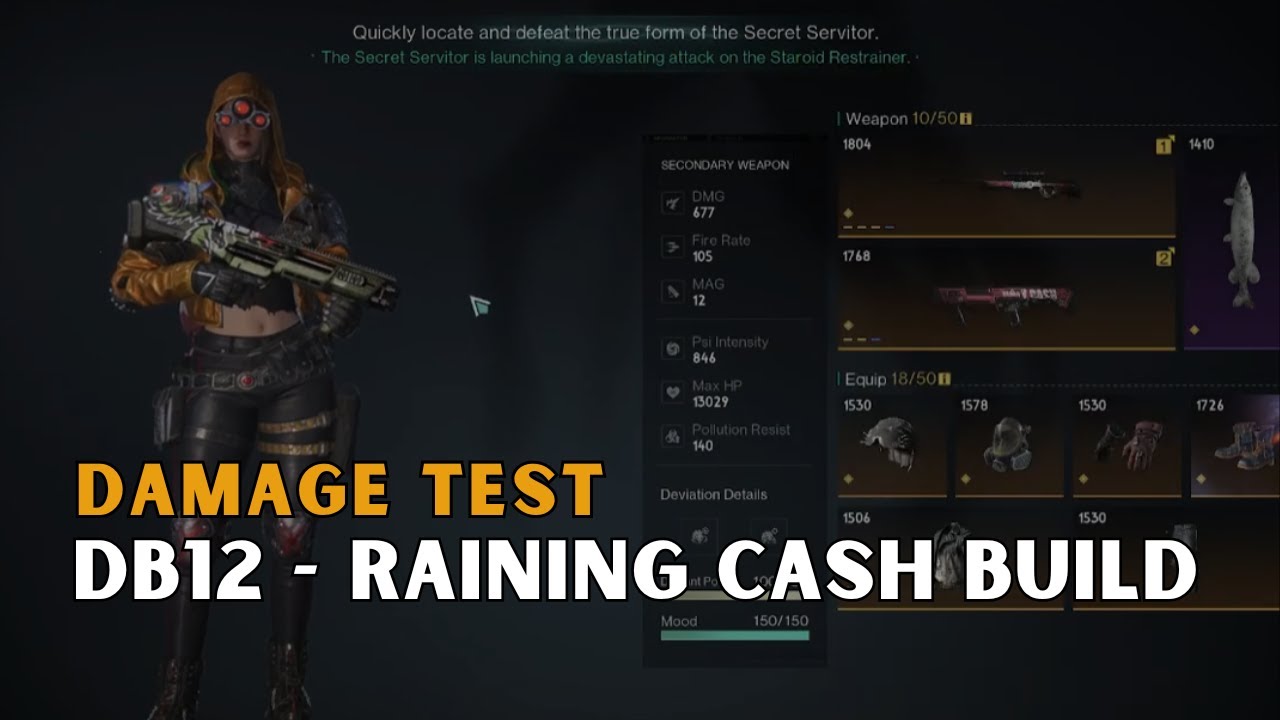 Once Human: DB12 - Raining Cash Build Damage Test - YouTube