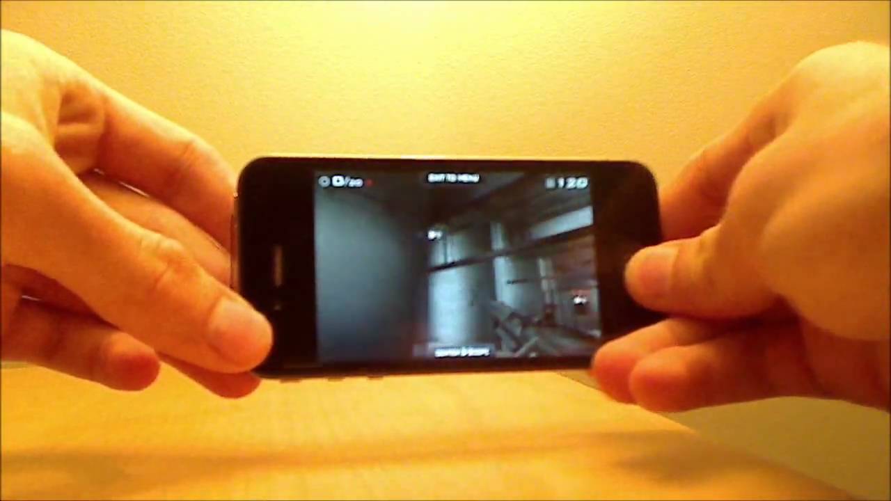 iPhone 4 Gyroscope Hands On - Gun Range - YouTube