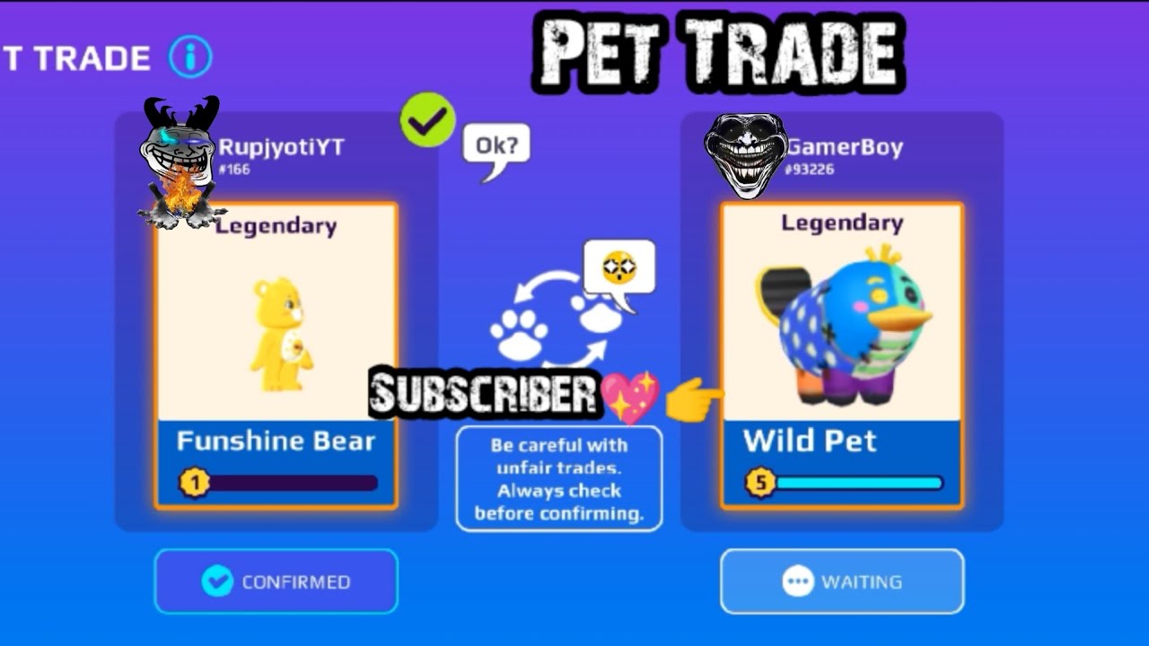 PK XD pet trade 🌈|| Pet Trade with Subscribers 💖|| Part:3 #pkxd # ...