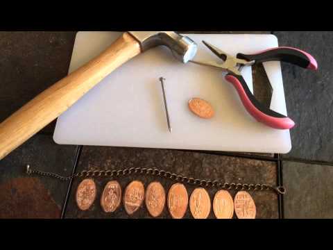 How To Make A Pressed Penny Bracelet! - YouTube