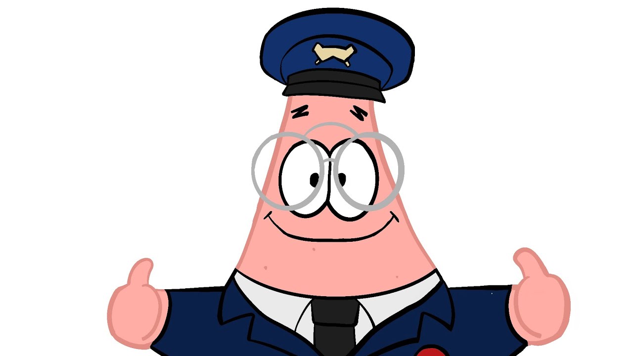 Character Combination Speed Art: Patrick Star and Postman Pat - YouTube
