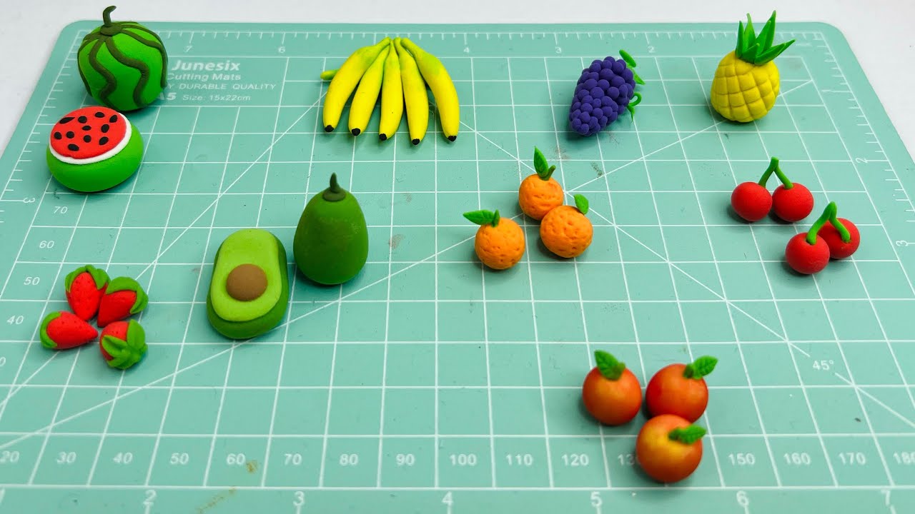 How to make fruits with CLAY 😍 l Super Clay Fruits l how to make ...