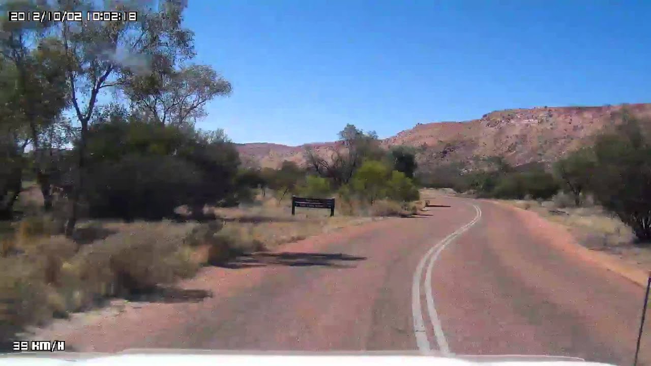 Video 279-Stuart Highway - Alice Springs; Stuart Caravan Park to Desert ...