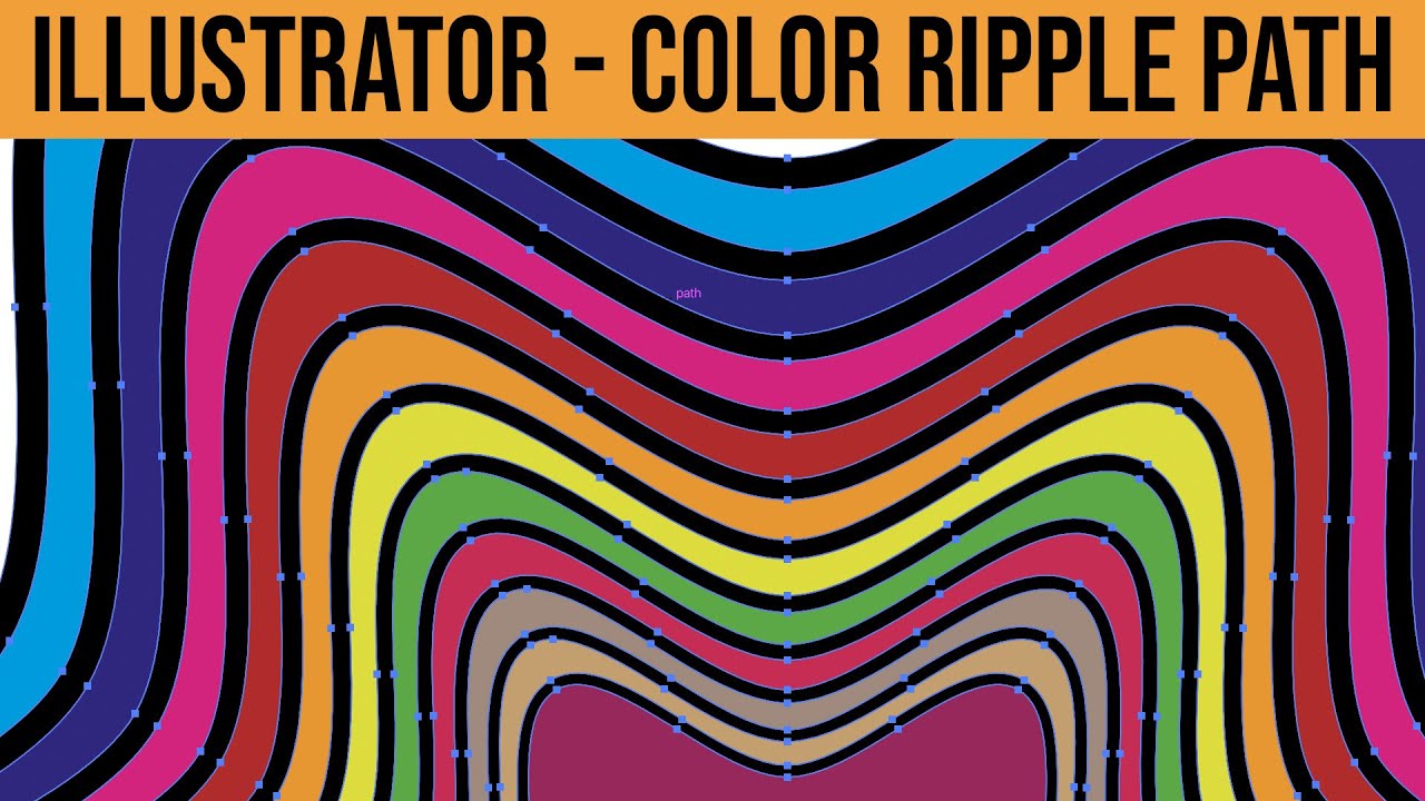 How To Color Contour Design In Illustrator Tutorial - YouTube