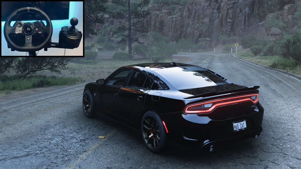 Black Hellcat SRT | Forza Horizon 5 | steering wheel gameplay - YouTube