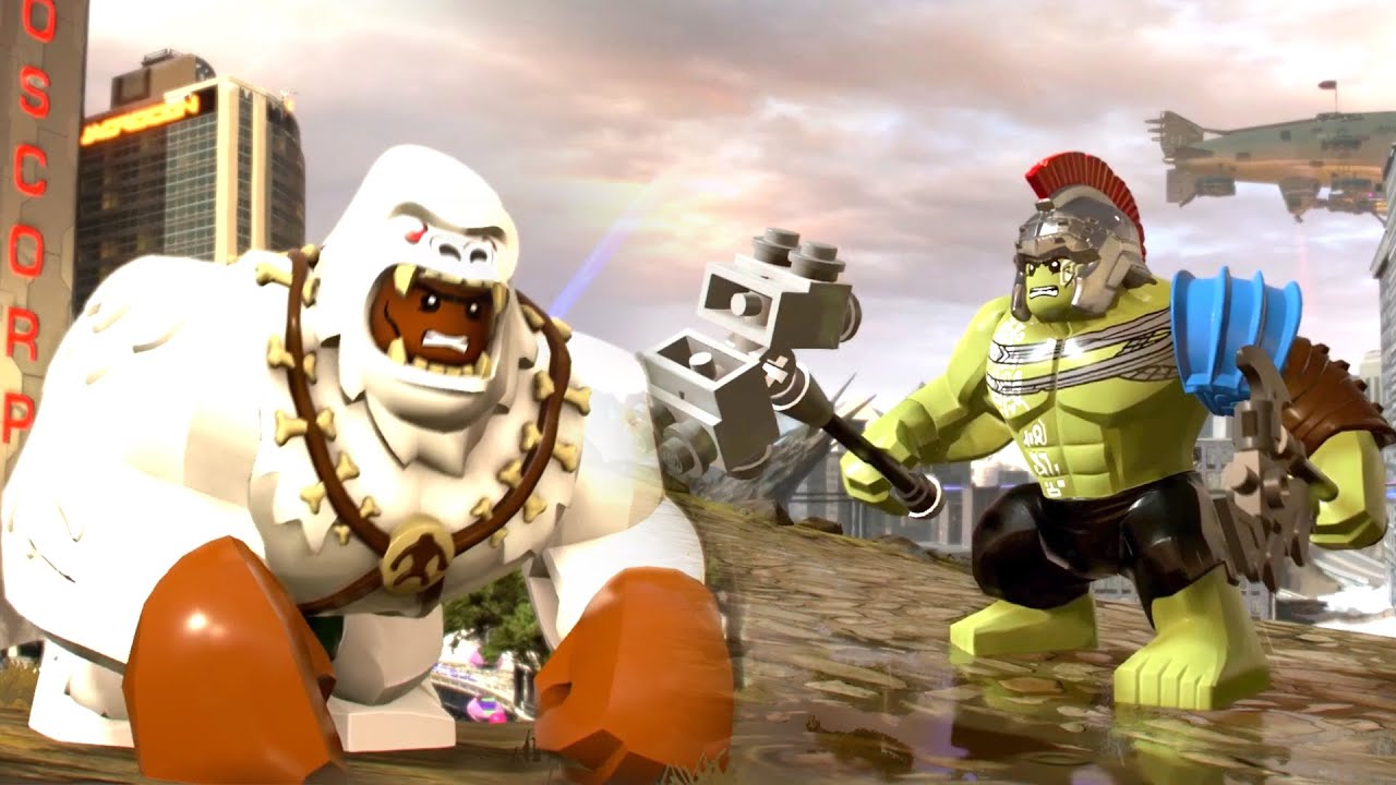 Hulk (Thor: Ragnarok) vs Man-Ape! LEGO MARVEL SUPER HEROES 2 Battle ...