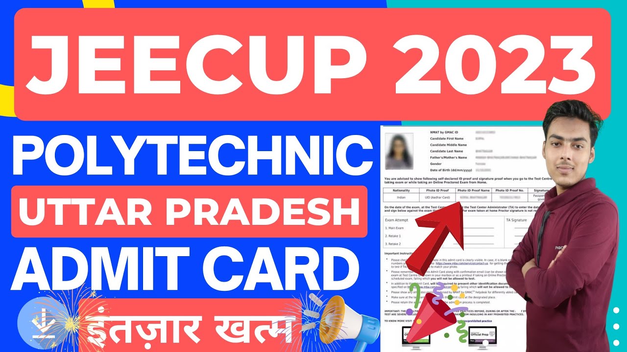 jeecup admit card 2023 | up polytechnic admit card 2023 | mahir academy ...