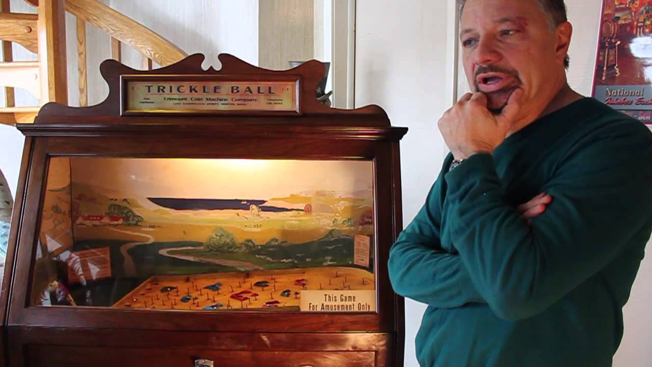 1935 Trimount Coin Machine Co. Trickle Ball Chester Pollard Golf ...