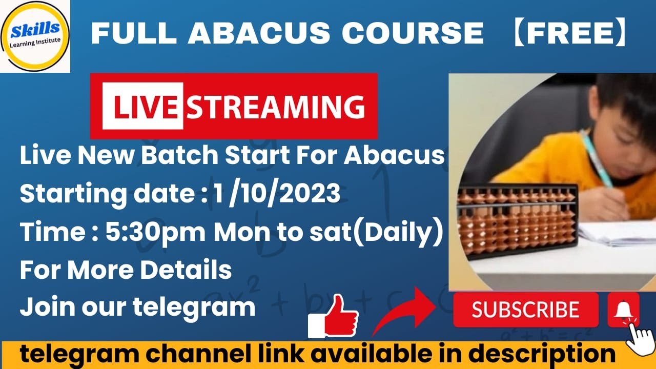 Abacus Full Course 【FREE】Let's Fun With Abacus - YouTube