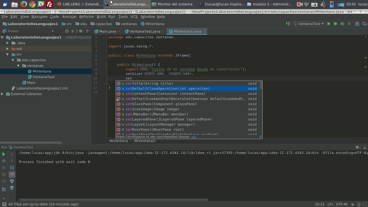 Modulo 5 - Extendiendo mi ventana de JFrame - YouTube
