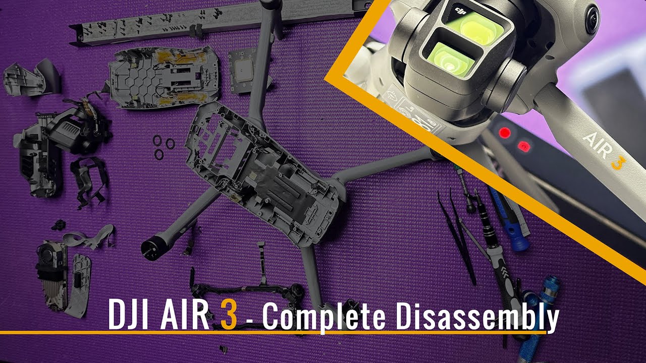DJI Air 3 Complete Disassembly After Crash - YouTube