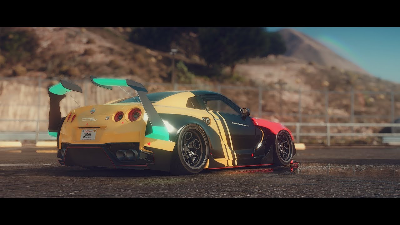 Grand Theft Auto V - Nissan GTR R35 HR Bodykit v2 - YouTube