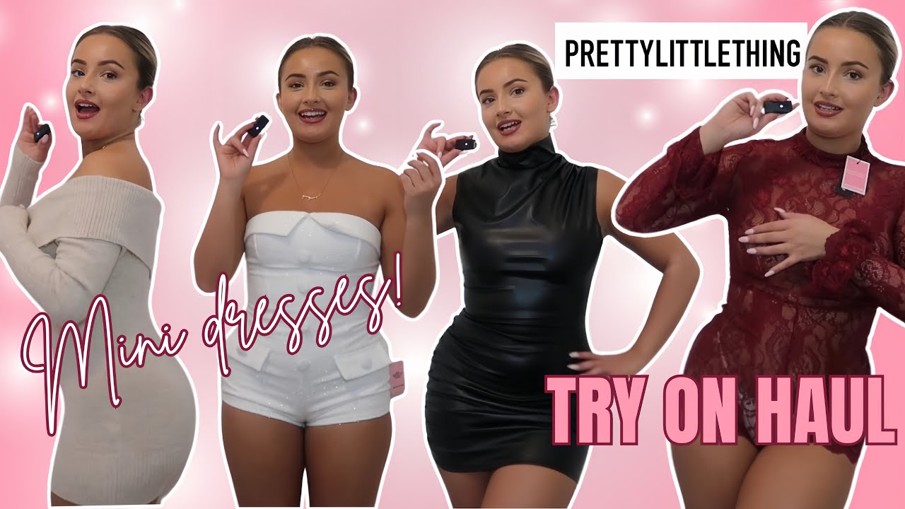 MINI DRESS TRY ON HAUL!! Pretty little thing! Feb 2025 - YouTube
