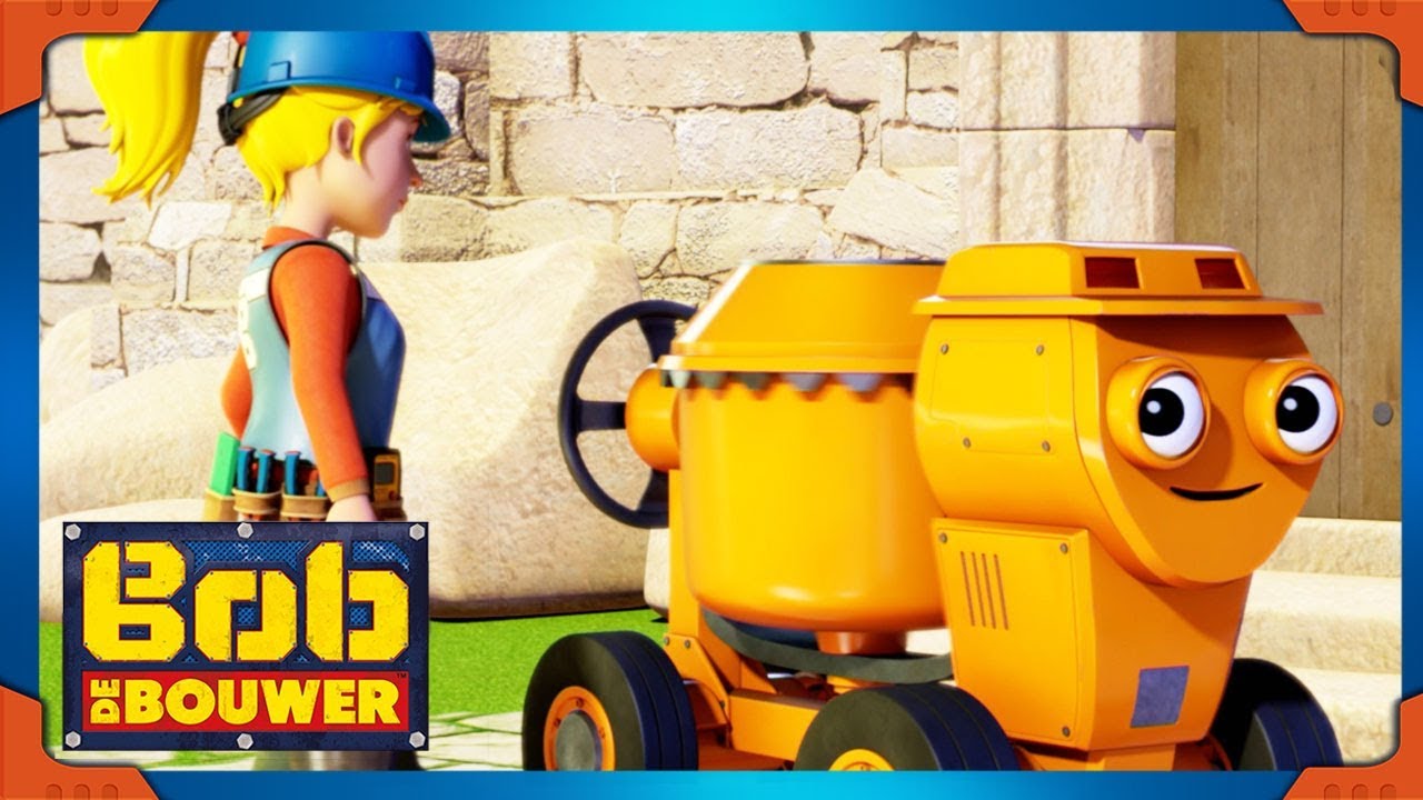 Bob de Bouwer nederlands 🌟 Scoop is een gele graafmachine | 1 uur ...