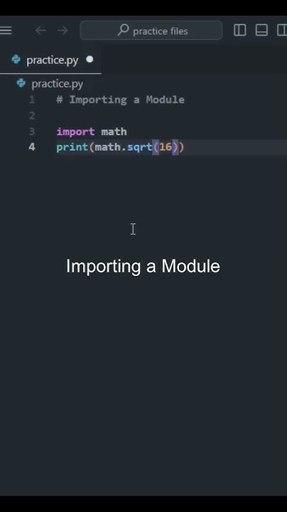 Importing A Module Python Pythonprogrammingcodinglearnpython Pythonforbeginners Youtube 
