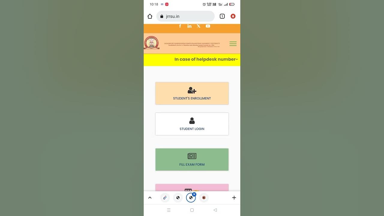 Shastri 2nd year jrrsu jaipur ka form fill up kaise kare - YouTube