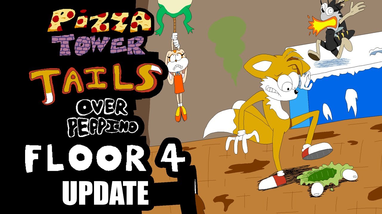 Pizza Tower - Custom Tails over Peppino - Floor 4 Update - YouTube