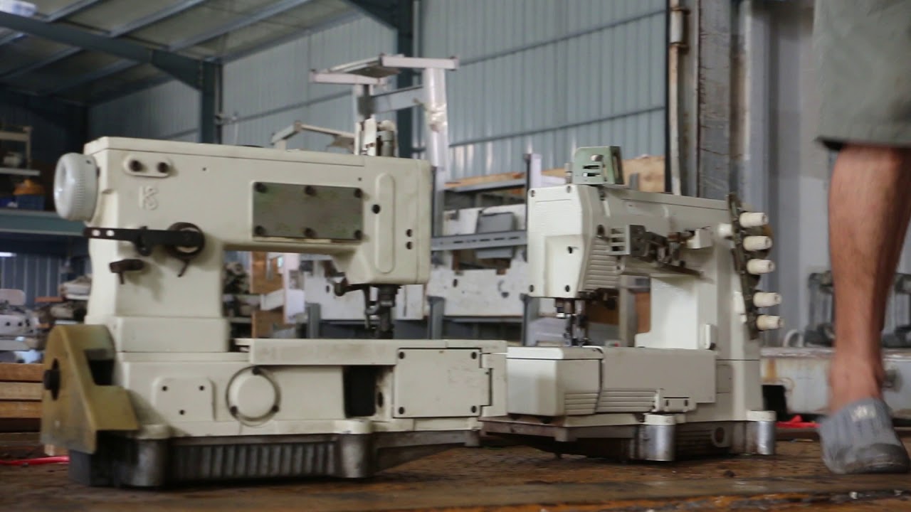 kansai wx 8803 used coverstitch machine - YouTube
