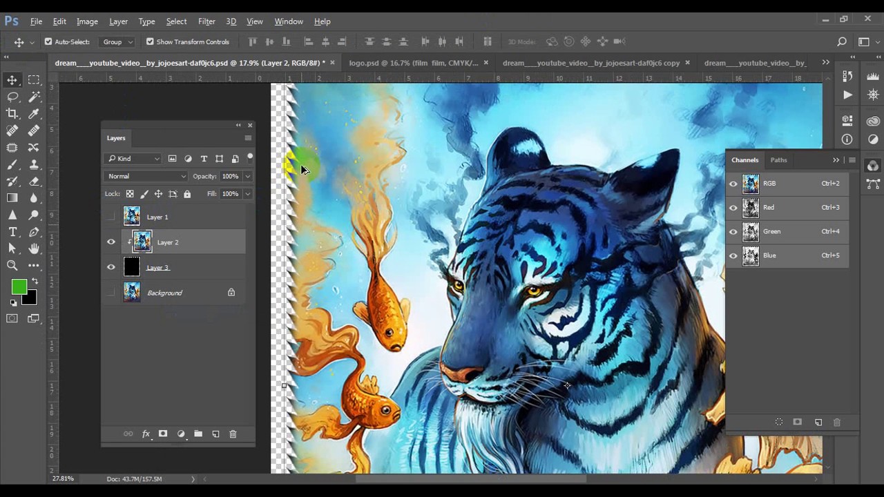 color separation -color range with channel - YouTube