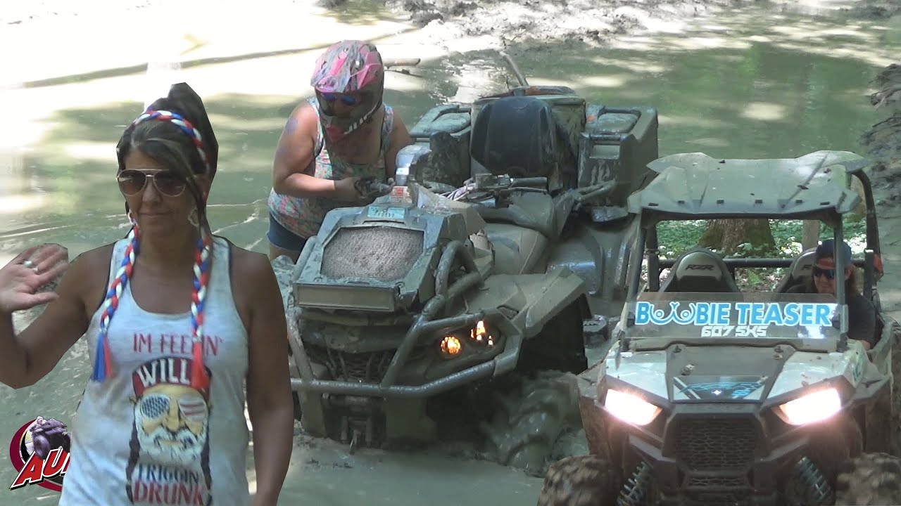 COOLEST TRAIL AND SOME MUD....DEMON RUN ATV TRAILS PT 5 ... ITS 4TH OF ...