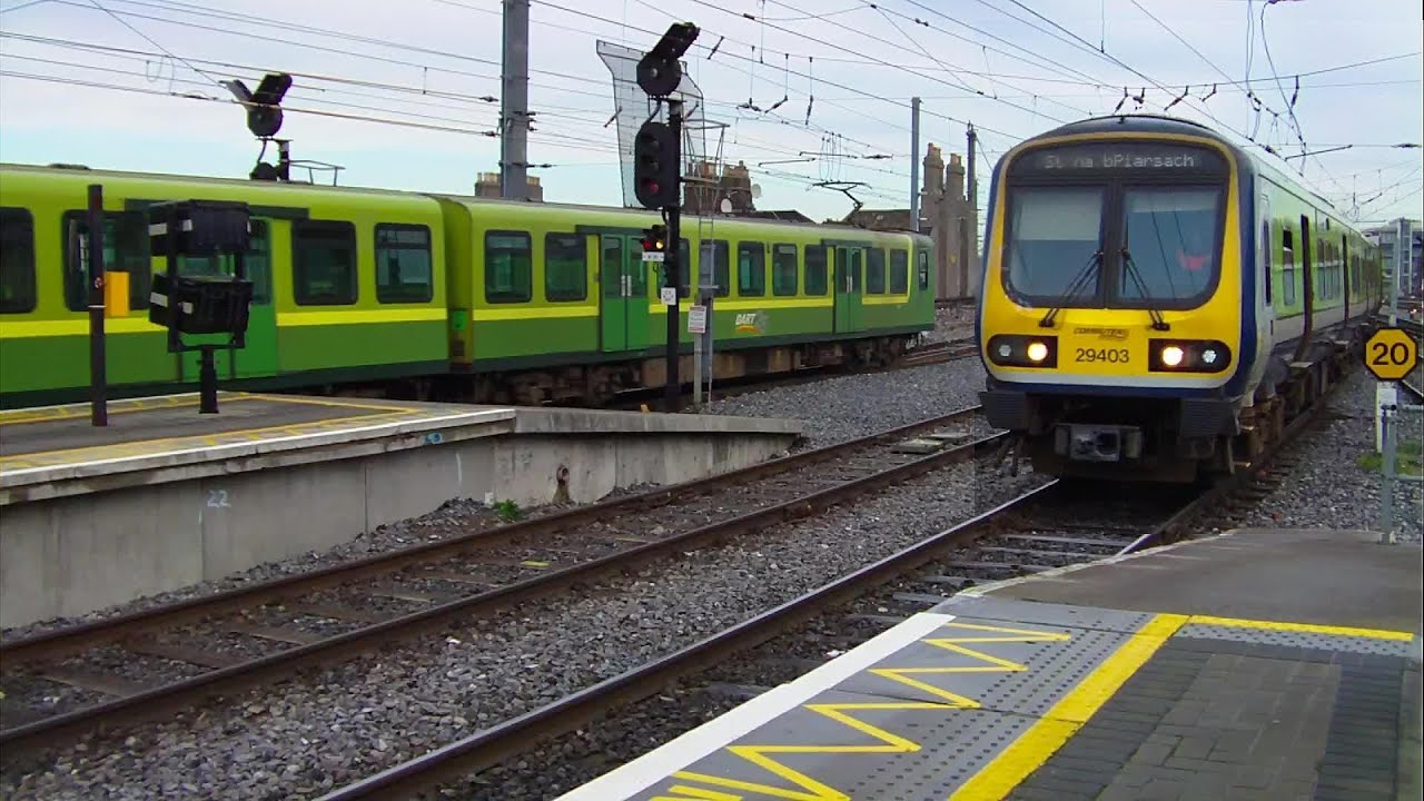 Commuter and Dart Trains - Connolly Station, Dublin - YouTube