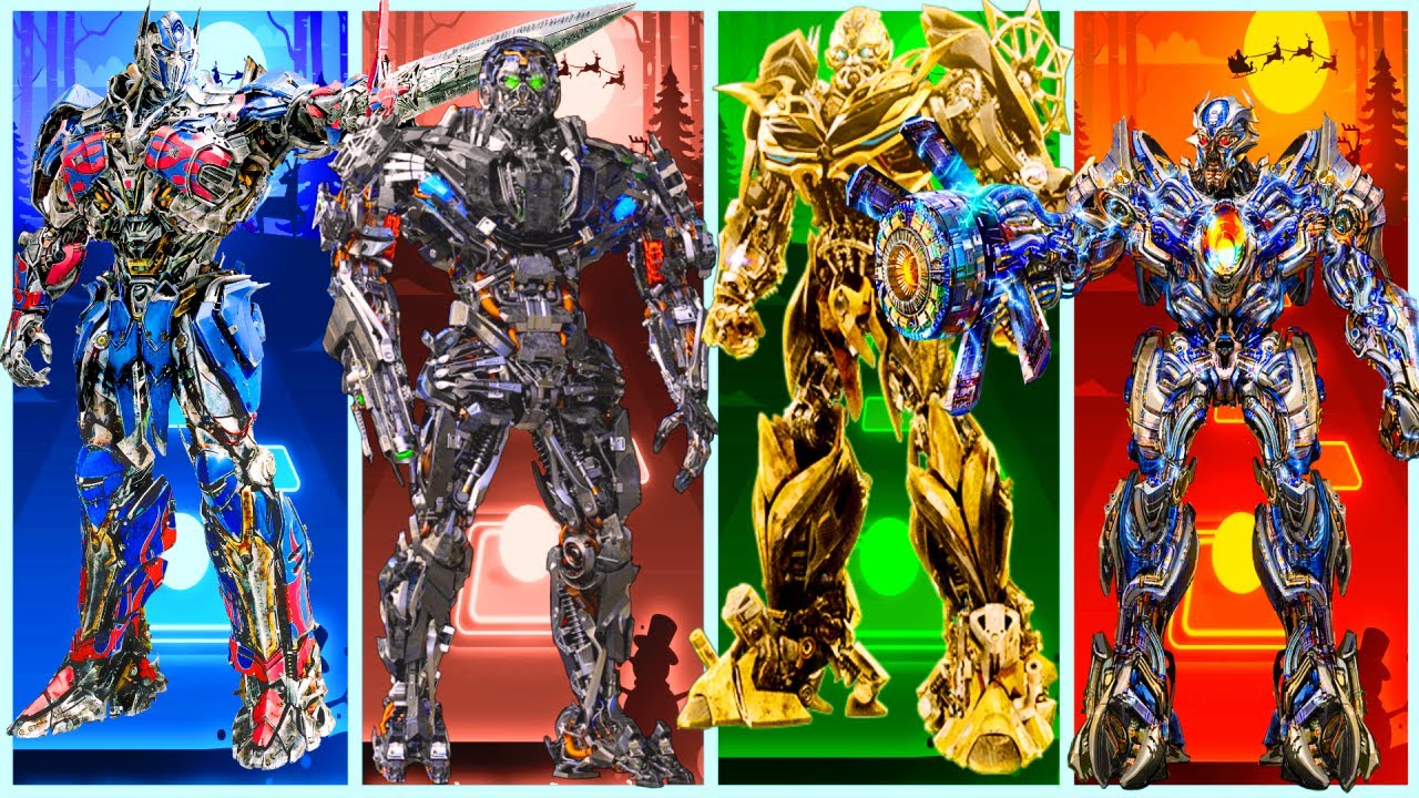 Transformers Rise Of Dark Spark = Optimus vs Lockdown vs Bumblebee vs Galvatron Tiles Hop 60ᶠᵖˢ ...
