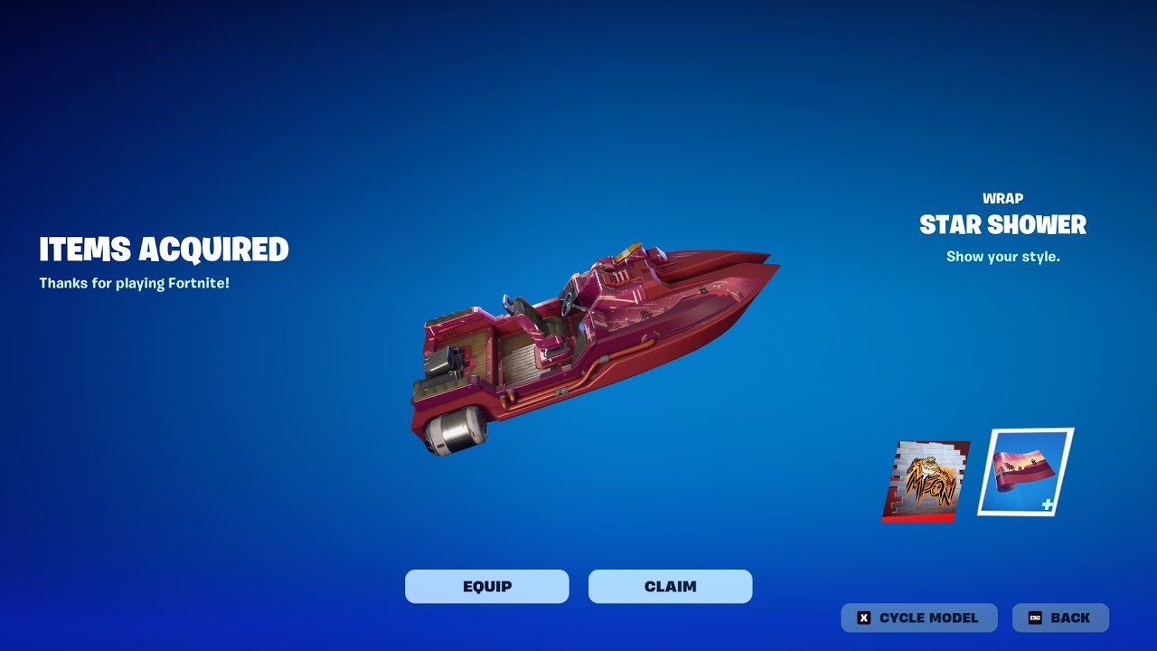 How to get the Star Shower wrap for FREE in Fortnite! - YouTube