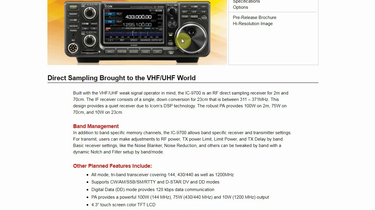 IC 9700 Approved for US Sales and Pricing Info - YouTube