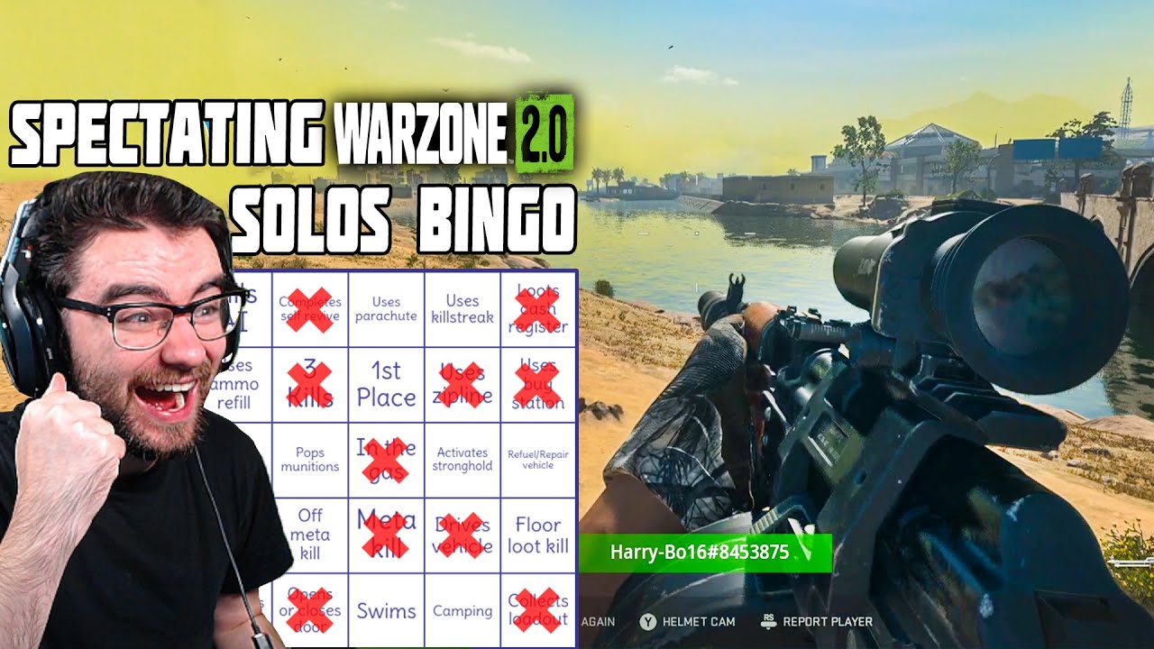 WHAT ARE THE CHANCES? - Warzone 2 Solos Spectating BINGO - YouTube