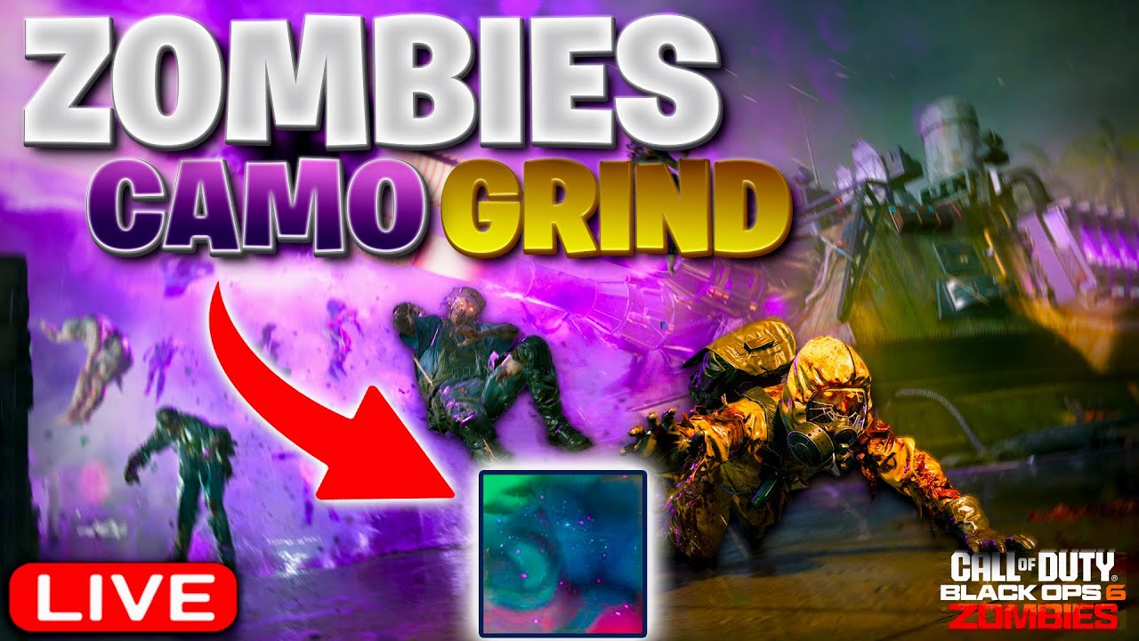 🟡 BLACK OPS 6 ZOMBIES CAMO GRIND! | DARK MATTER | FASTEST XP METHOD ...