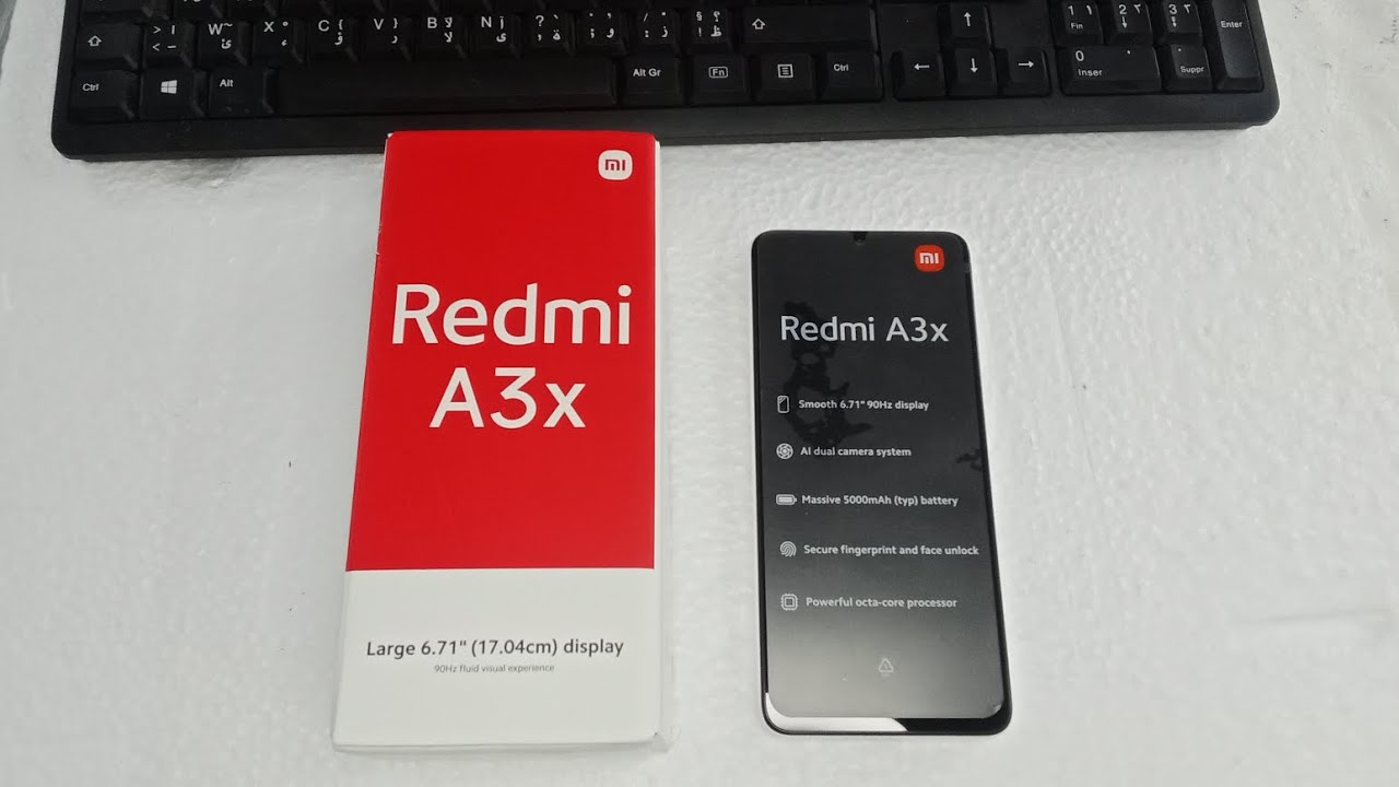 Unboxing Redmi A3X, review, test camera, price, fiche technique - YouTube