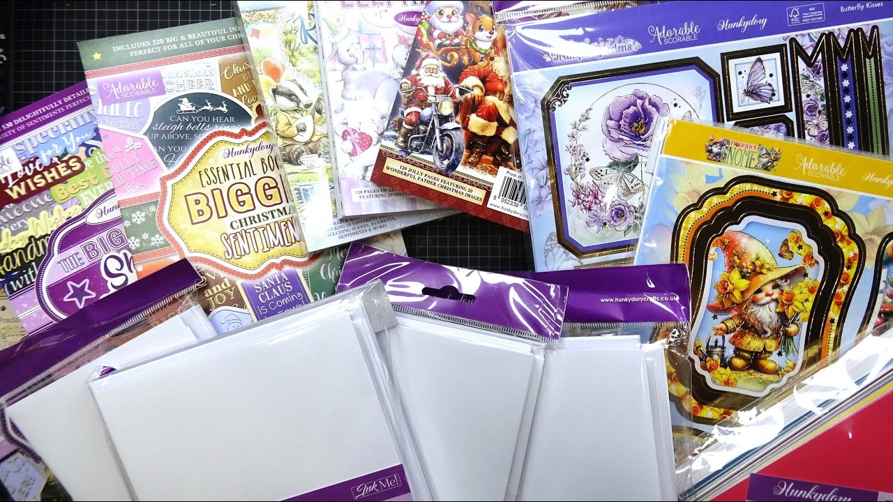 Hunkydory Crafts Haul! Cute Stuff, A Lot of Essential Papercraft Items ...