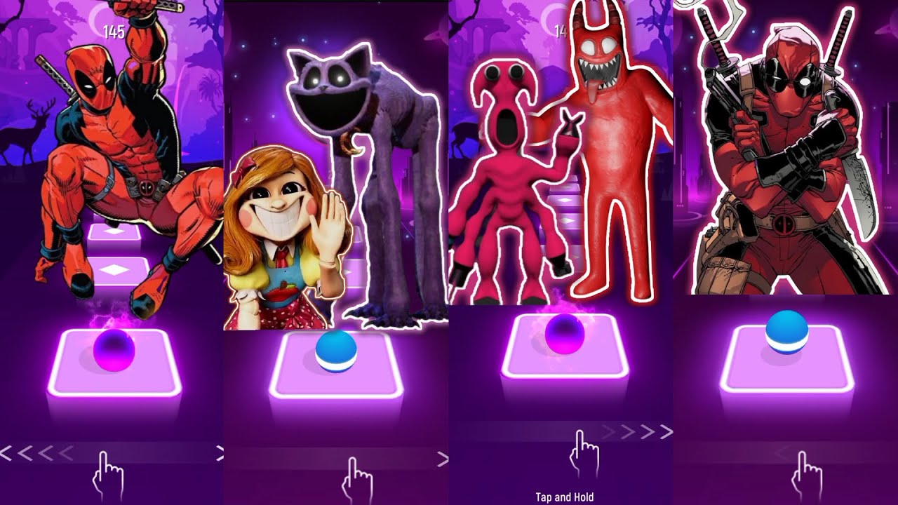 GAME 👹💫 Inside Out 2, Deadpool, poppy playtime, Banban evil 🤩Tiles Hop ...