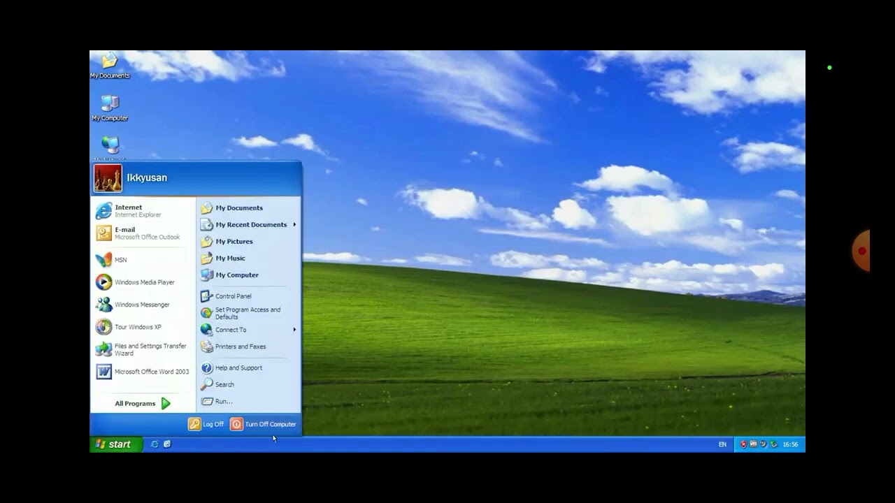 Microsoft Windows Xp Professional Bliss Boot Animation & Shutdown - YouTube