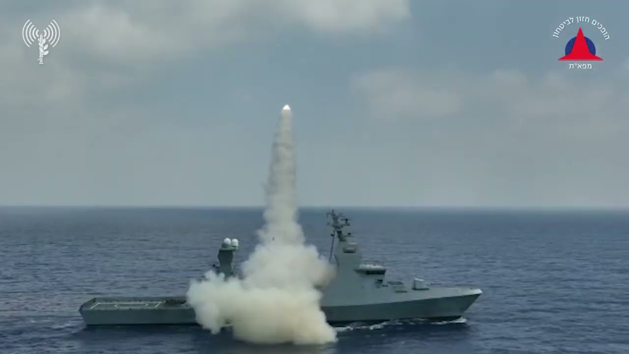 Israeli Navy tests Garbriel-5 Anti-ship missile from Saar6 Corvette ...