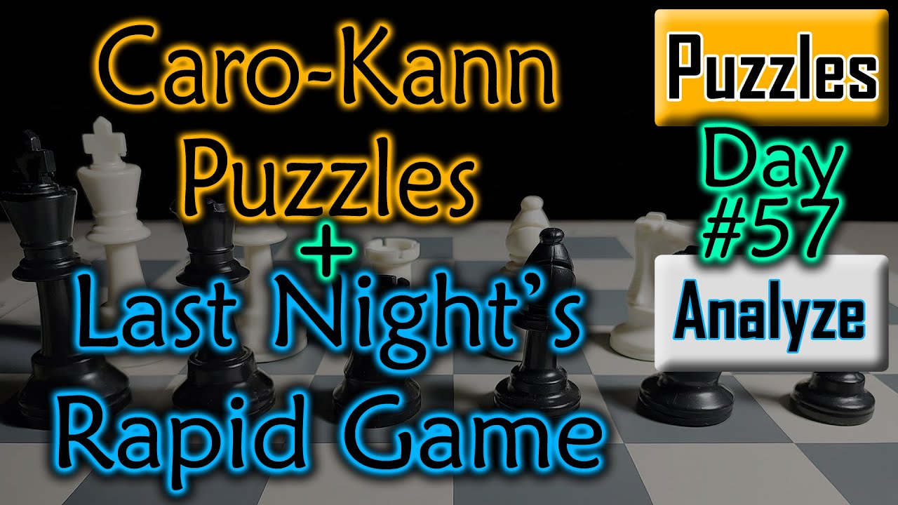 Day 57: Puzzles By Opening, Plus Game Analysis - YouTube