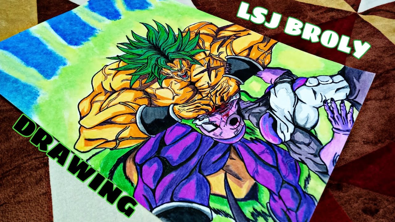 LSSJ BROLY DRAWING | Step by step - YouTube