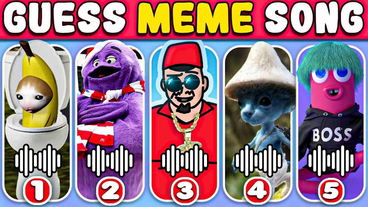 Guess Meme By Song | Mr Beast, Skibidi Toilet, Skibidi Dom Dom Yes Yes ...