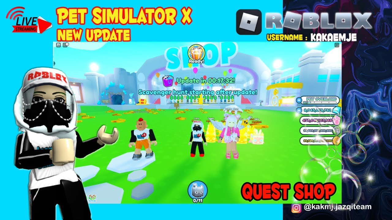 LIVE Quest Shop Update Pet Simulator X - YouTube