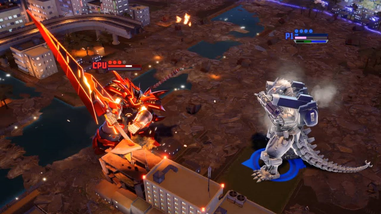 Kiryu (Mechagodzilla) vs Thundatross - GigaBash - YouTube