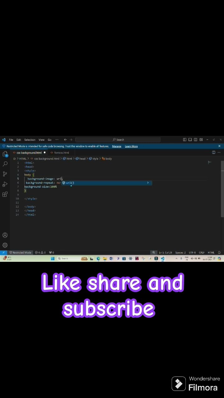 Learn Background With Css Html Html5 Htmlcode Css3 Computer