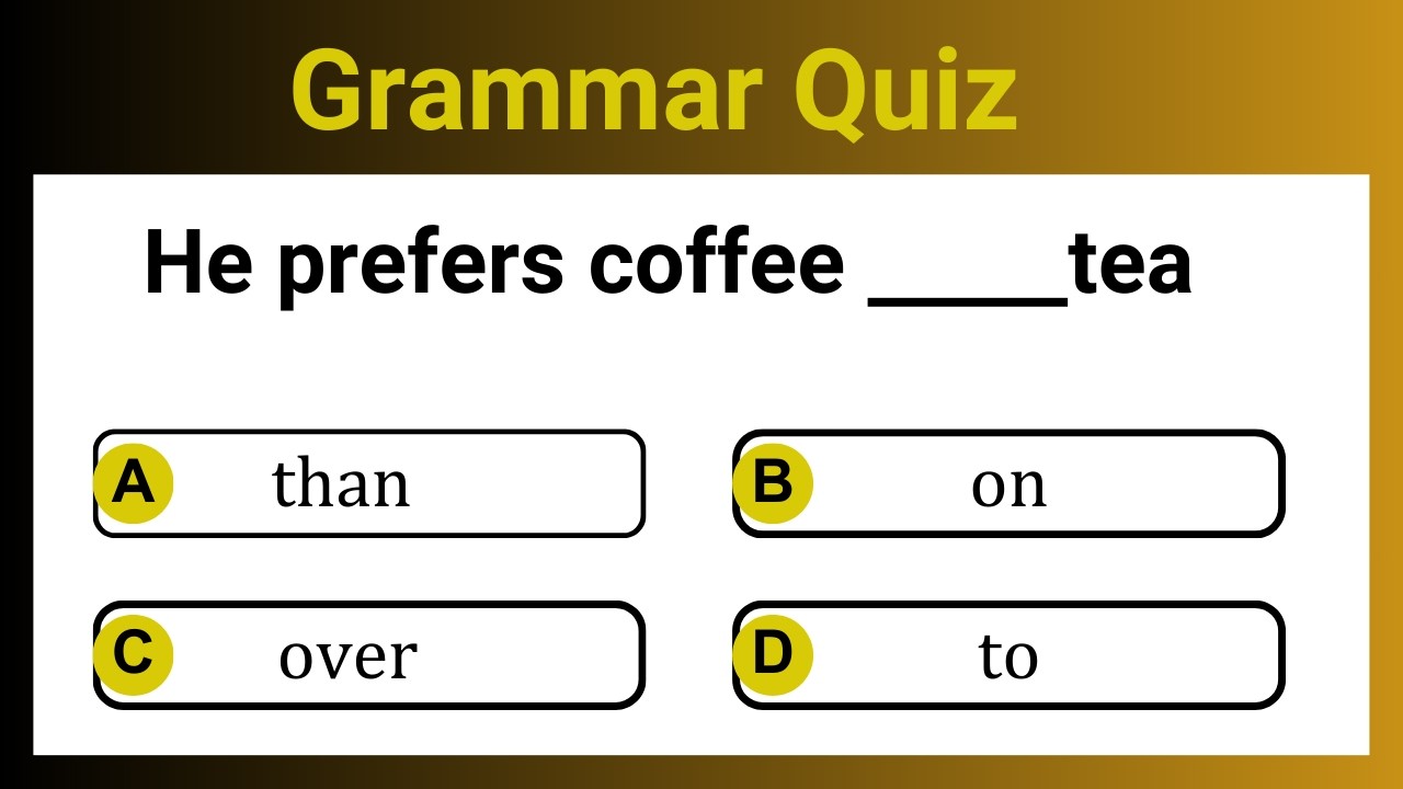 How Well Do You Know English Grammar? Take the Quiz and Find Out! - YouTube