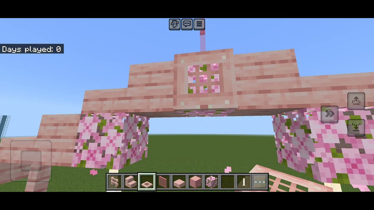 how to make a cherry swing in minecraft bedrock edition (custom idea ...