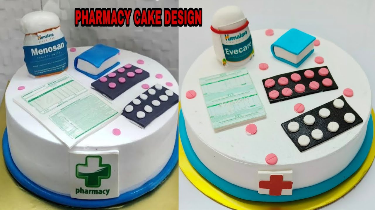 Pharmacist Theme Cake 🏥💊/ Pharmacy Theme Fondant Toppers / Medical ...