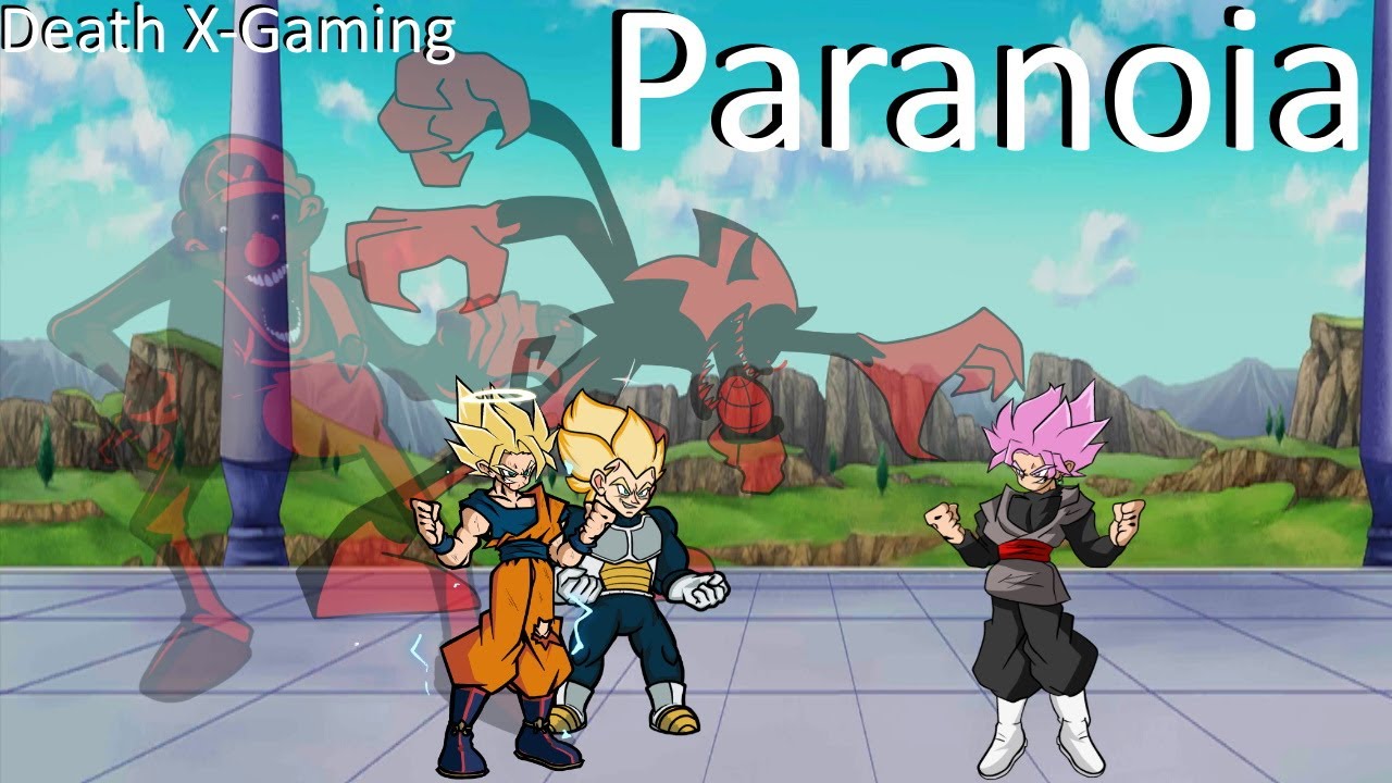 Friday Night Funkin' - Paranoia But It's Goku & Vegeta Vs Black (FNF ...