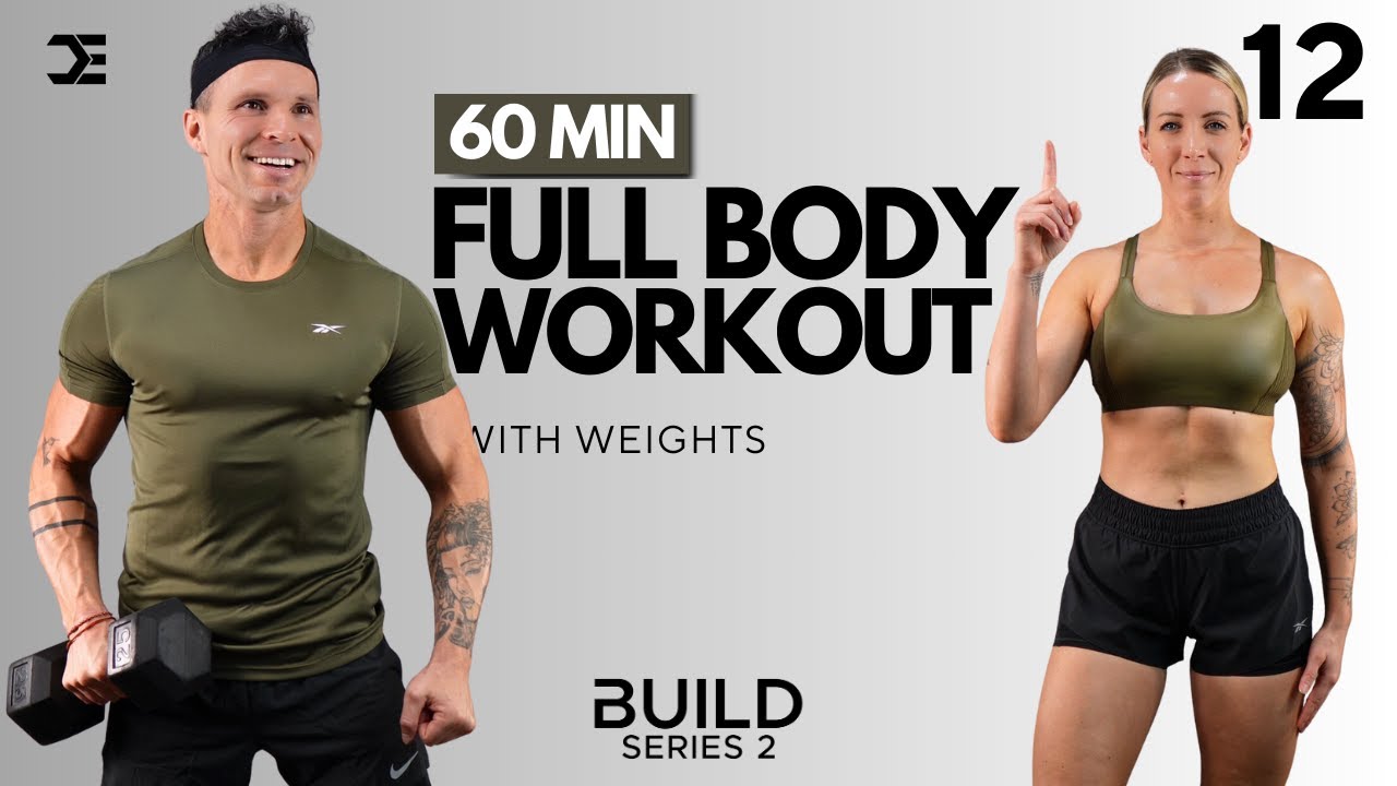 Day 12 | 1 Hour Power - FULL BODY DUMBBELL WORKOUT | BUILD Series 2 ...